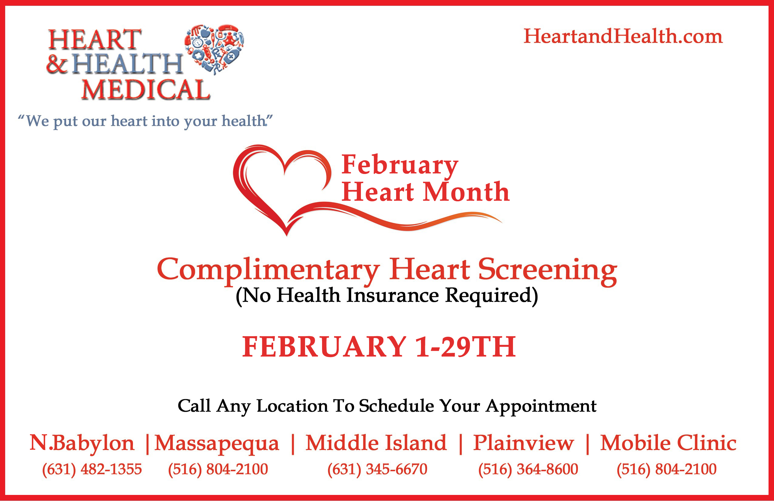 Heart Month Flyer | Heart and Health Medical